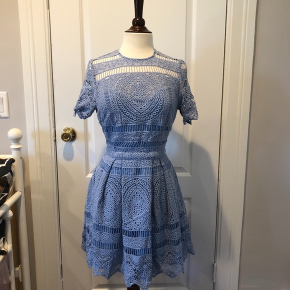 bebe | Dresses | Short Sleeve Bebe Crochet Dress | Poshmark